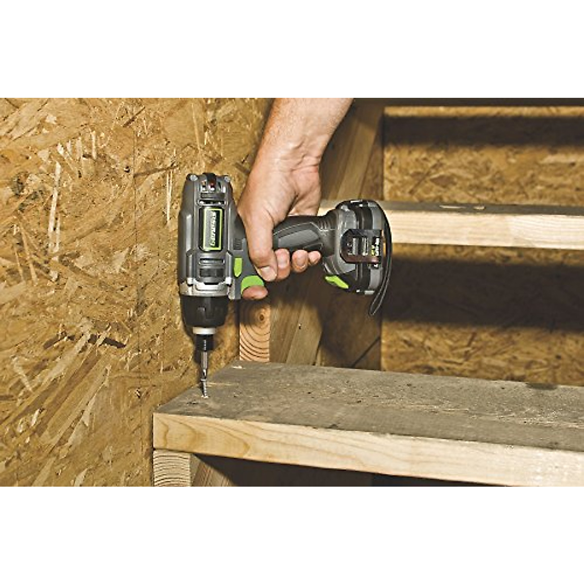 Genesis GLID12B 12-Volt Cordless Li-Ion Impact Driver, gray