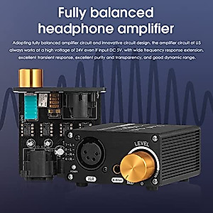 Douk Audio U5 Headphone Amps, Mini Fully Balanced Amplifier for Home Desktop PC XLR / 4.4mm Headsets, DC 5V