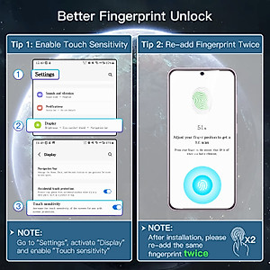 JETech Privacy Screen Protector for Samsung Galaxy S23+ / S23 Plus 5G 6.6-Inch with Camera Lens Protector, Anti-Spy Tempered Glass Film, Fingerprint ID Compatible, 2-Pack Each