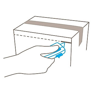 Martor 10130610.02 Maxisafe 3 Slider Polycarbonate Retractable Safety Cutter/Knife with Blunted Tip