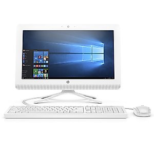 HP 22-Inch All-in-One Computer, Intel Core i3-8130U, 4GB RAM, 1TB Hard Drive, Windows 10 (22-c0030, White)
