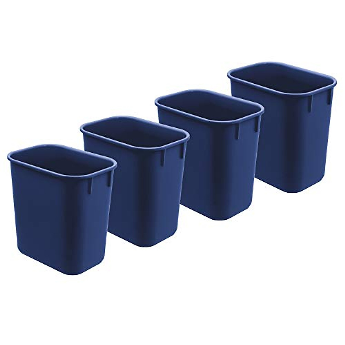Acrimet Wastebasket Bin 13QT (Plastic) (Blue Color) (Set of 4)