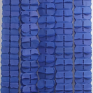 Blue Four-Leaf Clover Garland Party Streamers Tissue Paper Hanging Flower Garland for Wedding, Birthday Carnival Circus Home Party Decoration Removable Wall Decals Murals Baby Shower Living Room