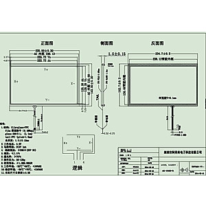 SANZAMELIN 10.1-inch TFT LCD Display 1024 * 600 Resolution RGB Interface IPS Without Backlight with Resistance TP Touch Screen