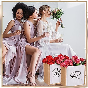 Silkfly 30PCS Burlap Tote Bag Bulk Laminated Interior Jute Tote Bag with Handle Large Reusable Grocery Bags Blank Beach Tote Teacher Bridesmaid Wedding DIY Gift Bag, 14.2 x 12.6 x 7.5 in (White, Jute)