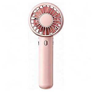 Gaiatop Mini Portable Fan, Dual Motors Powerful Handheld Fan, Cute Design 3 Speed Personal Small Desk Fan with Base, Lightweight Makeup USB Rechargeable Fan for Stylish Girl Women Men Indoor Outdoor