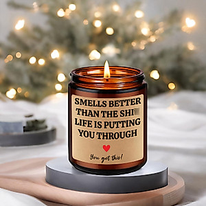 GSPY Scented Candles - Gifts for Hard Times, Cancer Gifts, You Got This Gifts for Women, Get Well Gift - Funny Motivational, Encouragement, Feel Better, After Surgery, Cheer Up Gifts for Women