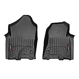 WeatherTech Custom Fit FloorLiners for Ram Truck 1500, Ram 1500 TRX, Ram Truck 1500 TRX, Ram 1500-1st Row (4414281), Black