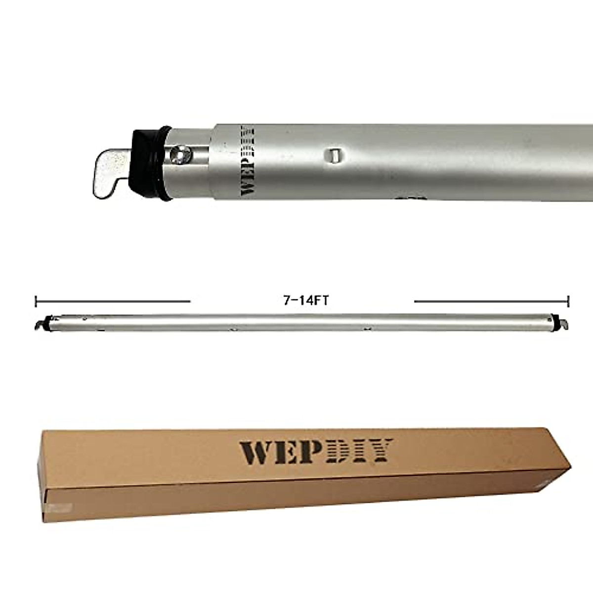 7-12ft Pipe and Drape Adjustable Crossbars - Drape Systems for Backdrops, Trade Shows, Events, Photo Booths and Decorations by WEPDIY (1 Cross Bar7-12ft)