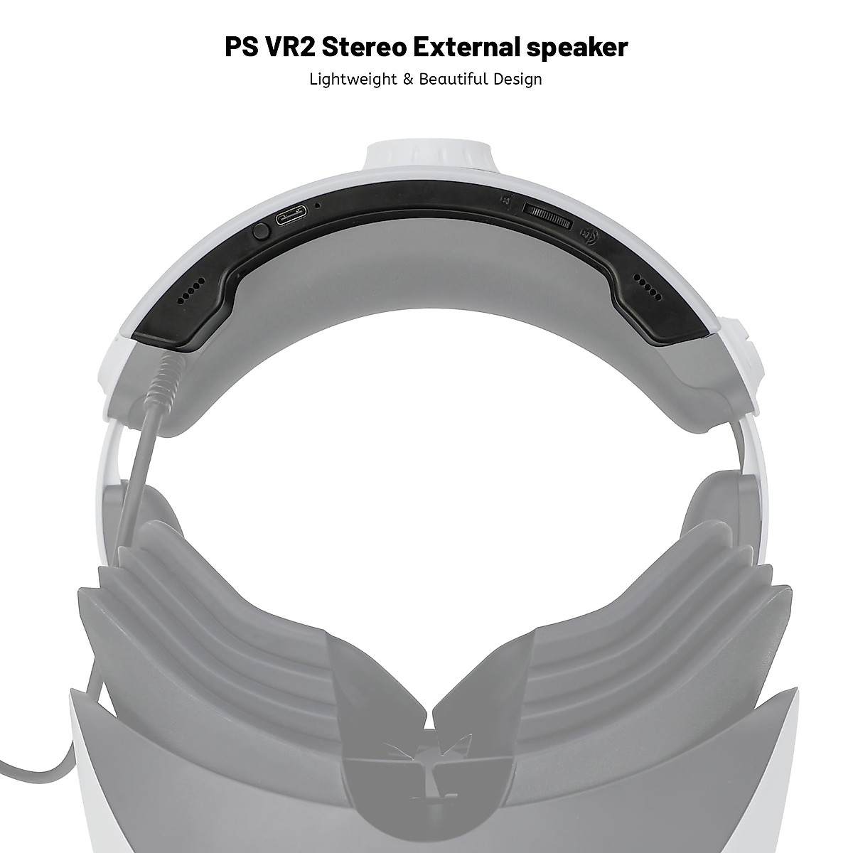 ZAONOOL Mini Speaker for PSVR2 with More Realistic Surround Sound - Stereo External Speaker for PS VR2 Headset - Replacement Accessories for PlayStation VR2 Headphone & Earbuds