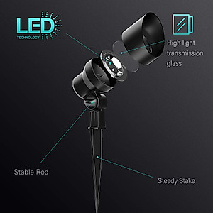 Malibu Low Voltage Floodlight LED Outdoor Landscape Lighting 12V Landscape Spotlight 6W Garden Light for Patio Yard 8Pack