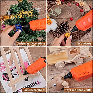 THINKWORK Hot Glue Gun, 20V Cordless Glue Gun with 30 PCS Full Size Sticks, Drip-Free Fast Heating Glue Gun Kit for DIY&Crafts, Repair and Construction, Rechargeable Battery and Charger Included