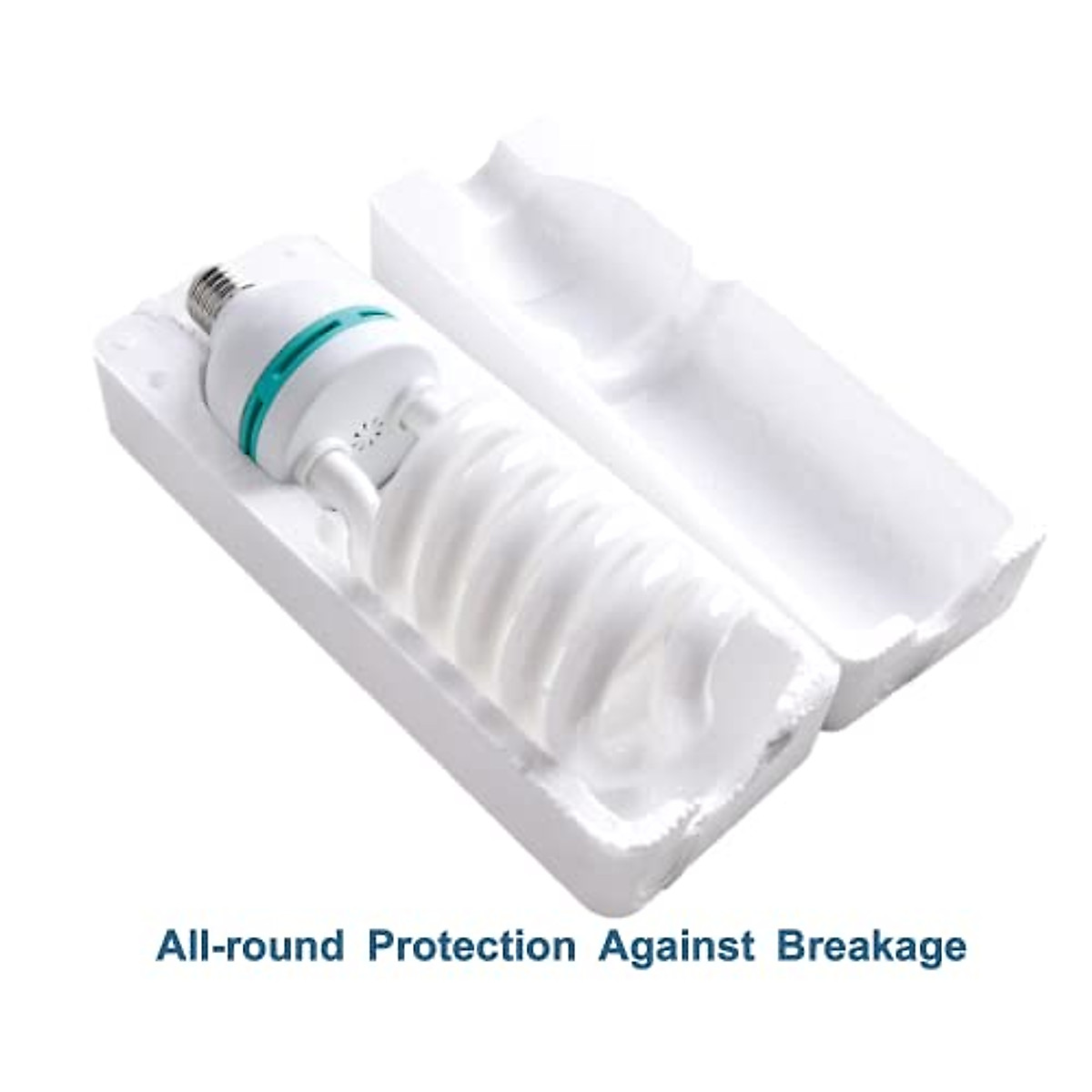 2Pcs 85W Light Bulb 5500K CFL Roas Daylight Spiral Softbox Lighting Kit Bulb in E27/E26 Socket for Photography Photo Box (135w-2p)