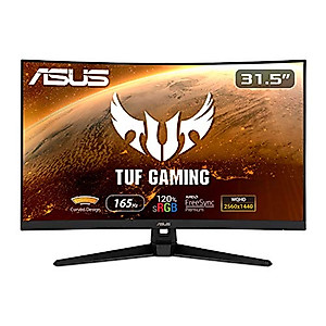 ROG Strix G10 Gaming Desktop PC, Intel Core i7-11700, GeForce RTX 3060, 16GB DDR4 RAM, 1TB PCIe SSD & TUF Gaming 32" 1440P HDR Curved Monitor (VG32VQ1B) - QHD (2560 x 1440), 165Hz (Supports 144Hz)