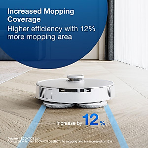 ECOVACS Washable Mopping Pads 4 PCS Per Pack for DEEBOT X2 Omni/ T20 Omni/ T10 Omni/ X1 Omni/ X1 Turbo Series Robot Vacuum and Mop Cleaner, Gray