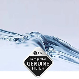 LG LT800P2 6-Month / 200 Gallon Refrigerator Replacement Water Filter, 2 Count (Pack of 1), White