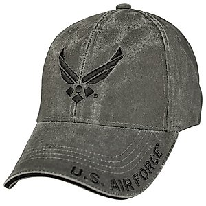 EAGLE CREST U.S. Air Force Hap Arnold Wings Washed Black Baseball Cap One Size