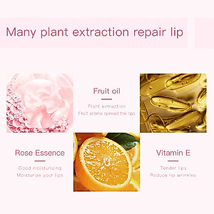 Pudaier Hydrating Lip Oil, Fruit Extract Lip Oil Set Tinted for Dry Lip and Lip Care, Shiny and Moisturizing Transparent Lip Oil Gloss (Mixed Set)
