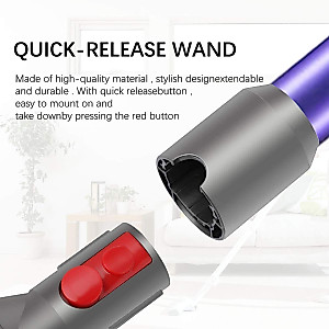 Replacement Wand Compatible with Dyson V15 V11 V10 V7 V8 Cordless Stick Vacuum Cleaner, Quick Release Vacuum Accessories (Purple)