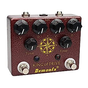 Rifftone Demonfx KING OF DRIVE Dual Overdrive 4 Position Dip option New and Nice