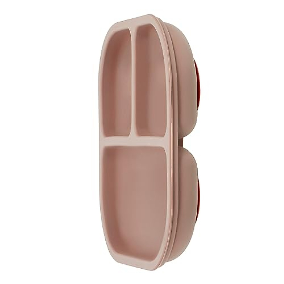 PandaEar Suction Plates for Baby, 3 Pack Silicone Plates & Spoons for Baby Toddlers Infant Kids, Divided Toddler Suction Plate Baby Dish Set, Non-Slip, Non-Toxic, BPA Free