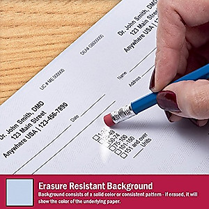 DocuGard Standard Medical Security Paper for Printing Prescriptions and Preventing Fraud, CMS Approved, 6 Security Features, Laser and Inkjet Safe, Blue, 8.5 x 11, 24 lb., 500 Sheets (04541)