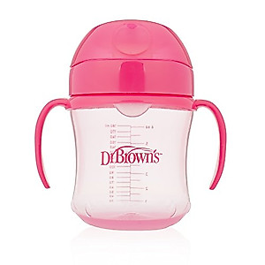 Dr. Brown's Soft-Spout Transition Cup, 6 Ounce (6M+), Pink, Single