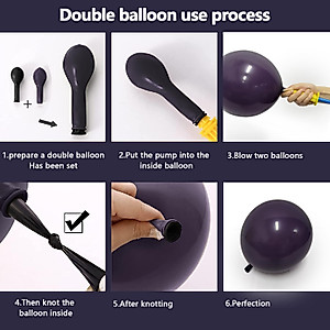 Purple Teal Balloon Garland Double Stuffed Dark Purple Blue Turquoise Green Metallic Latex Balloons Lavender Lilac Mermaid Balloon Arch Kit For Birthday Wedding Bridal Baby Shower Party Decoration