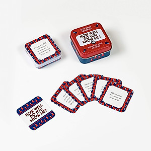 Chronicle Books After Dinner Amusements: How Well Do You Know Me?: 50 Questions for Family and Friends (Family Friendly Conversation Starter Card Game, Portable Camping and Holiday Games)