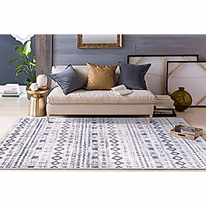 Rugshop Tribal Bohemian Vintage Area Rug 5' x 7' Cream