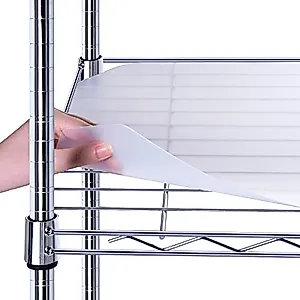 BRIAN & DANY Wire Shelf Liner 14" X 36", Set of 10, Heavy Duty Shelf Liners for Wire Shelving, Waterproof Protector Mats, Transparent