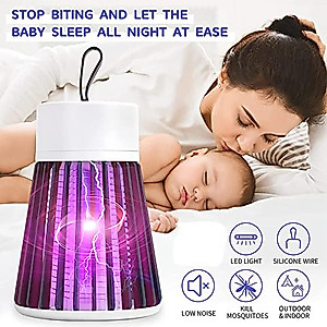 Bug Zapper Electric UV Insect Catcher Killer for Flies,Fly Trap Lamp Mosquitoes,Gnats & Other Small to Large Flying Pests for Home, Kitchen,Garden,Patio,Camping & More with Plug