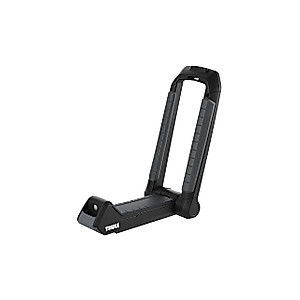 Thule Hull-a-Port Aero Rooftop Kayak Rack - Carries 1 Kayak - Anti-Theft Design - Foldable Design - Rubber Padding mounting Surface - Easy Strap Management - 75lb Weight Capacity