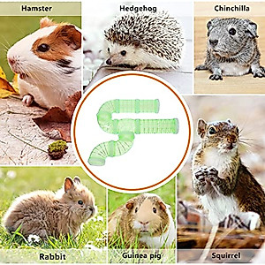 Hamster Tubes Set- DIY Assorted Connection Hamster Tunnel Tube Toy, Ferret cage Tunnel Excercise Toy for Hamsters Gerbils Mouse and Other Small Hamster cage Accessories (Sky Blue)