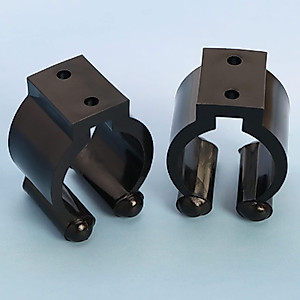 Micro Traders 20PCS Wall Mounted Fishing Rod Storage Clips Clamps Holder Rack Organizer Fishing Pole Holder Clip Storage Rack Billiards Snooker Cue Locating Clip 24mm