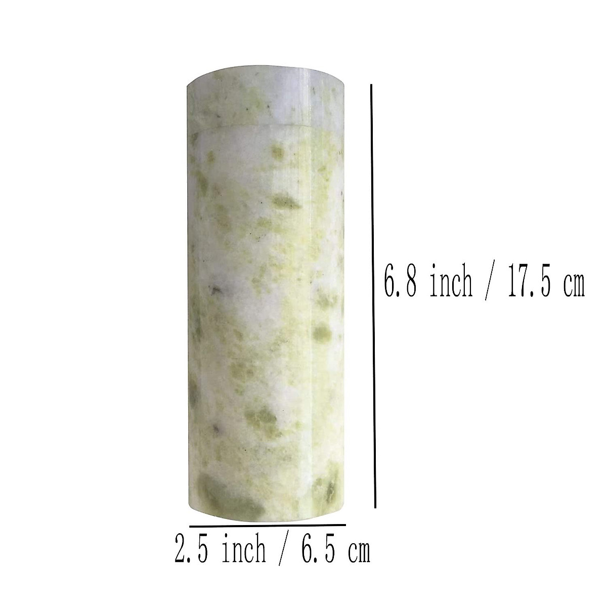 Daszui Natural Lantian Jade Teacup With Lid, Hand-Made Lantian Jade High-end Teacup.