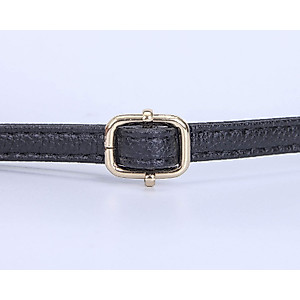 VanEnjoy Purse Strap Replacement with Tassel,Lichee Pattern Microfiber Leather for Crossbody Bag or Handbag,34-60" L*0.5" W,Gold Metal