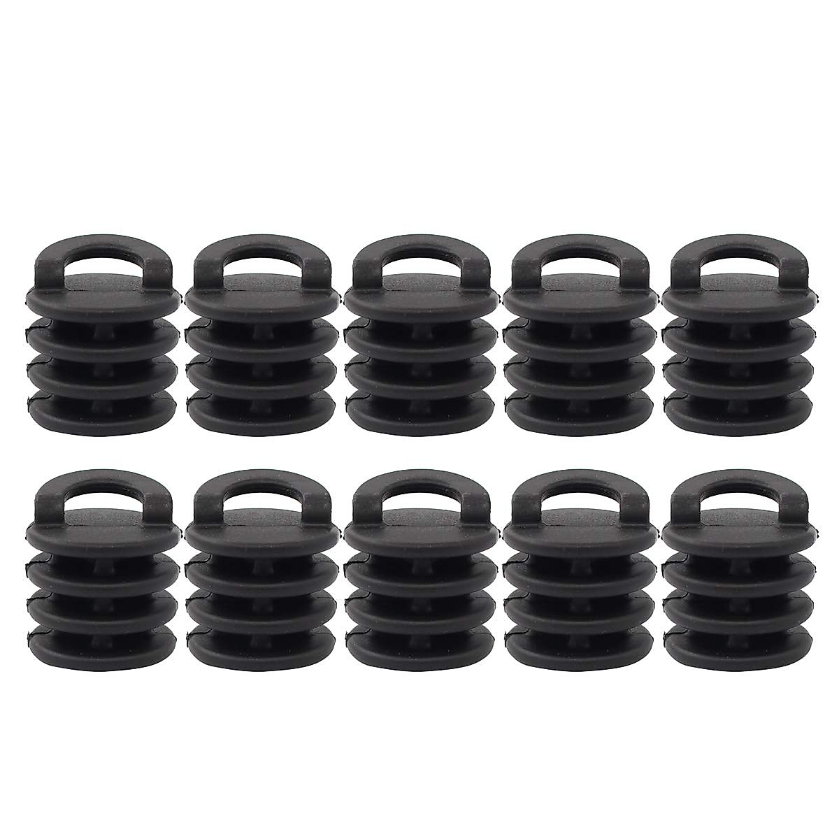 XtremeAmazing Pack of 10 Kayak Marine Boat Scupper Stoppers Plugs Bungs Replacement for Kayak Canoe Boat Drain Holes