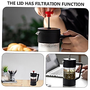 Mikinona Espresso Camping Tea Kettle Hand Drip Coffee Camping Coffee Maker Coffee Machines for Home French Coffee Press Concentrated Coffee Tea Maker 304 Stainless Steel