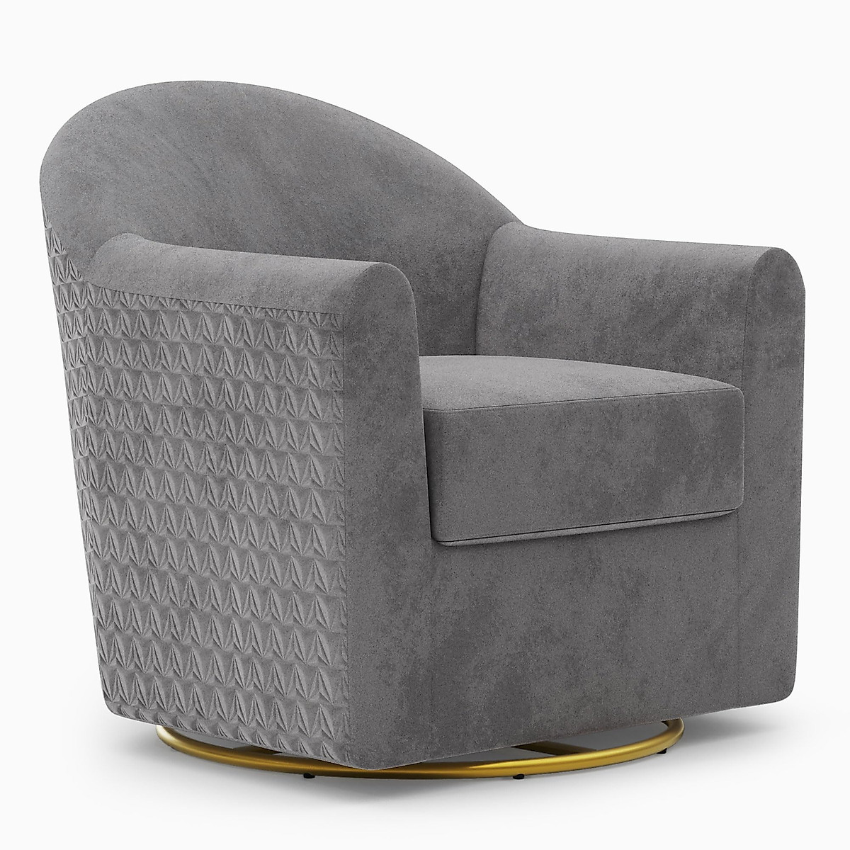 DWVO Single Sofa Bed, Modern Fabric Upholstered Sofa Chair for Living Room Home Office, Grey