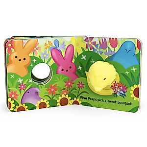 One, Two, PEEP! Peeps Finger Puppet Board Book Easter Basket Gifts or Stuffer Ages 0-3