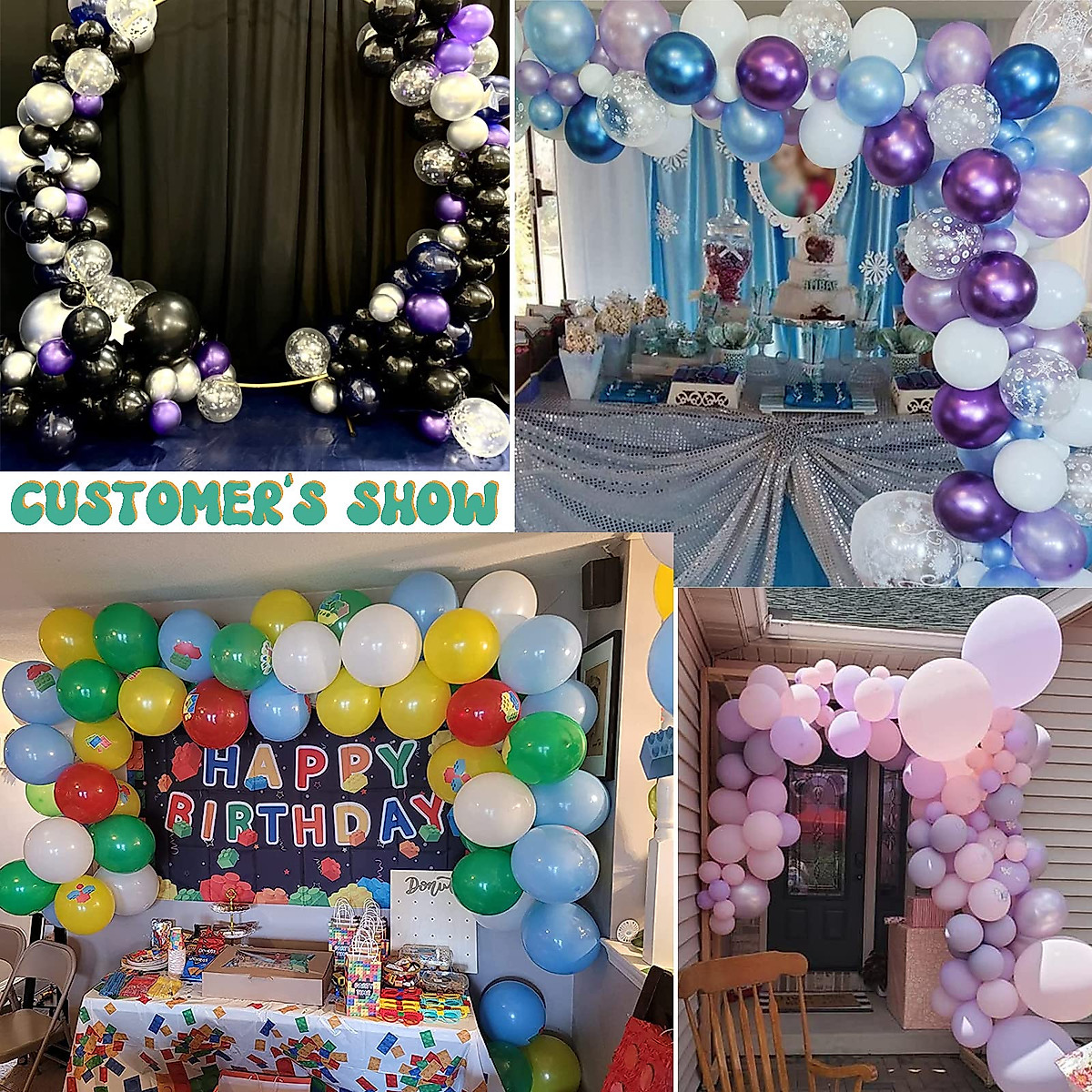 Balloon Arch Kit, 82ft Easy DIY Balloon Decorating Garland Strip and 500Pcs Glue Point Dots Tape for Balloon Arch, Decorations Making