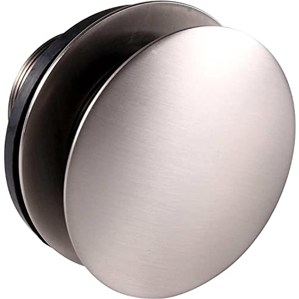 Westbrass D398R-07 1-1/2" NPSM Coarse Thread Mushroom Tip-Toe Bathtub Stopper Bath Drain, 1-Pack, Satin Nickel