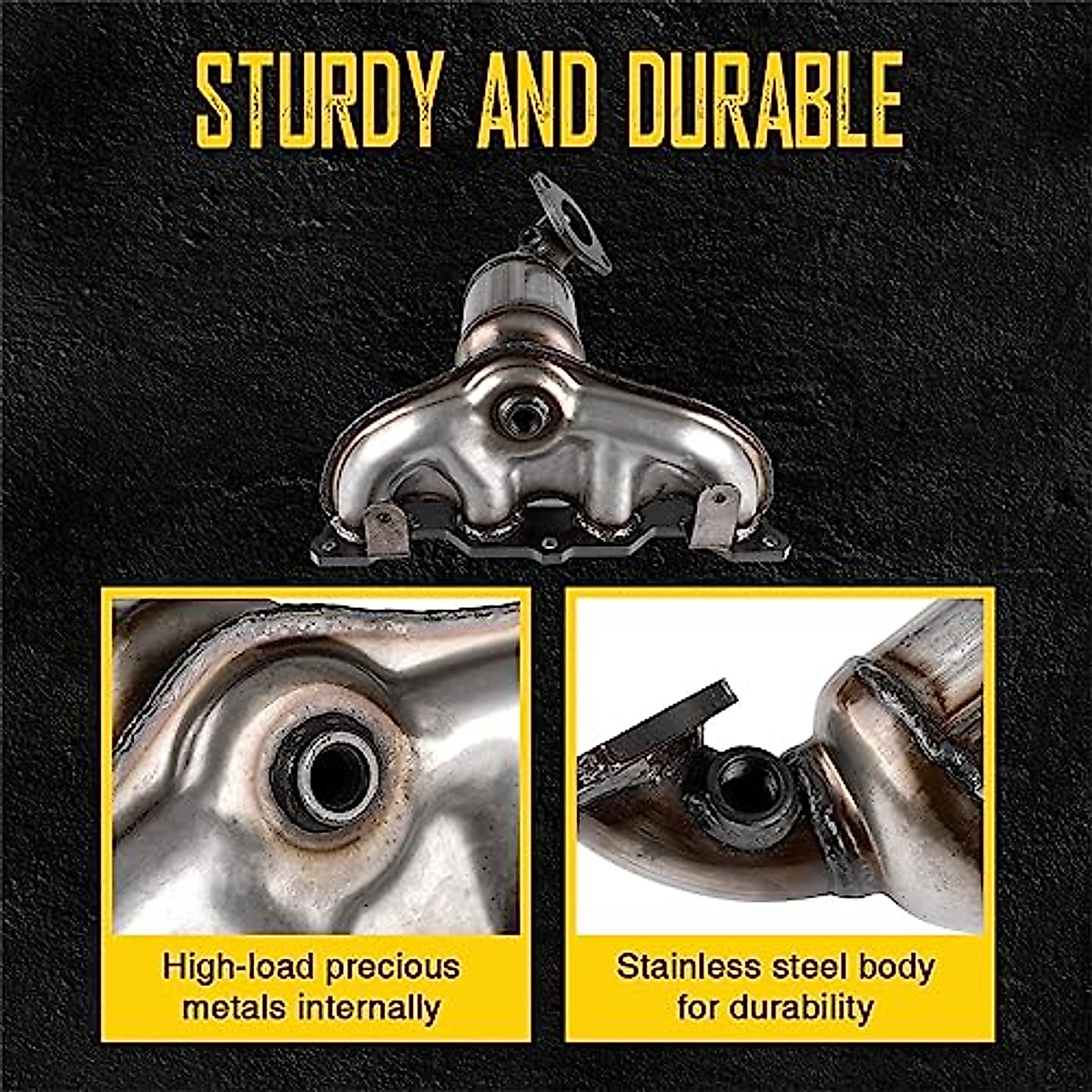 Prolenz Catalytic Converter Replacement for 2009-2015 K-I-A OPTIMA 2.4L Replace 17454 Stainless Steeland Ceramic Material Catalytic Converter