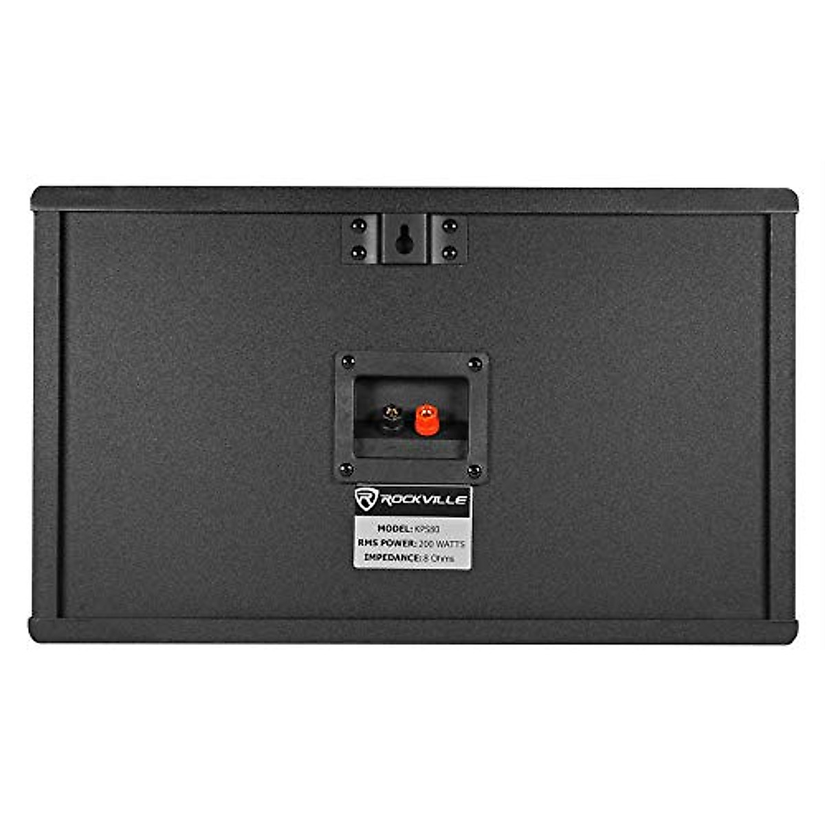 Rockville Pair 8" 3-Way 800 Watt Karaoke/Pro Speakers+Wall Brackets/MDF (KPS80), Black