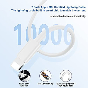 iPhone Fast Car Charger, Dual 40W Cigarette Lighter USB Type C Car Charger + 20W PD Wall Charger Adapter + 2 Pack USB C to Lightning Cables, Supply Wall Charger Fast Charging for iPhone iPad