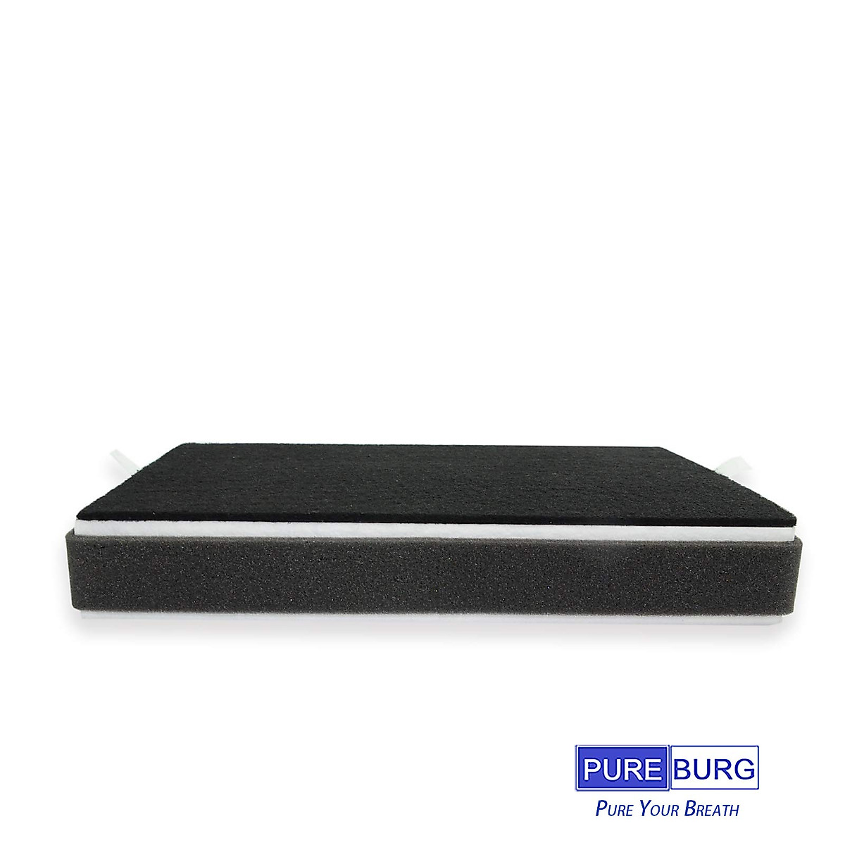 PUREBURG F2 Filter Compatible with Filtrete FAP-C02WA-G2 FAP-C03BA-G2 FAP-T03BA-G2 Air Purifiers, 2-Pack HEPA H13 + Activated Carbon Pre-Filters x 8