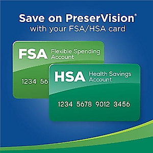 PreserVision AREDS 2 Eye Vitamin & Mineral Supplement, Contains Lutein, Vitamin C, Zeaxanthin, Zinc & Vitamin E, 130 Softgels (Packaging May Vary)