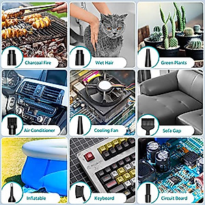 Compressed-air-Duster-100000RPM-Keyboard-Cleaner - Good Replace Compressed air can - Reusable no Canned air Duster - car Duster - pc Duster Electric air Duster - Compressed air for Computer 7600mAh