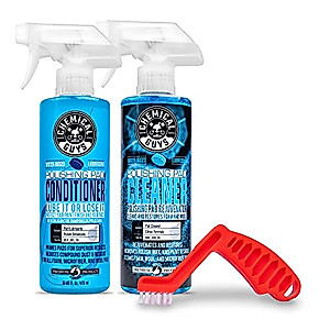 Chemical Guys BUF_301_16 Polishing and Buffing Pad Conditioner (16 Ounce) with Foam and Wool Citrus-Based Pad Cleaner, 16 oz with BUF_900 Foam Pad Conditioning Brush